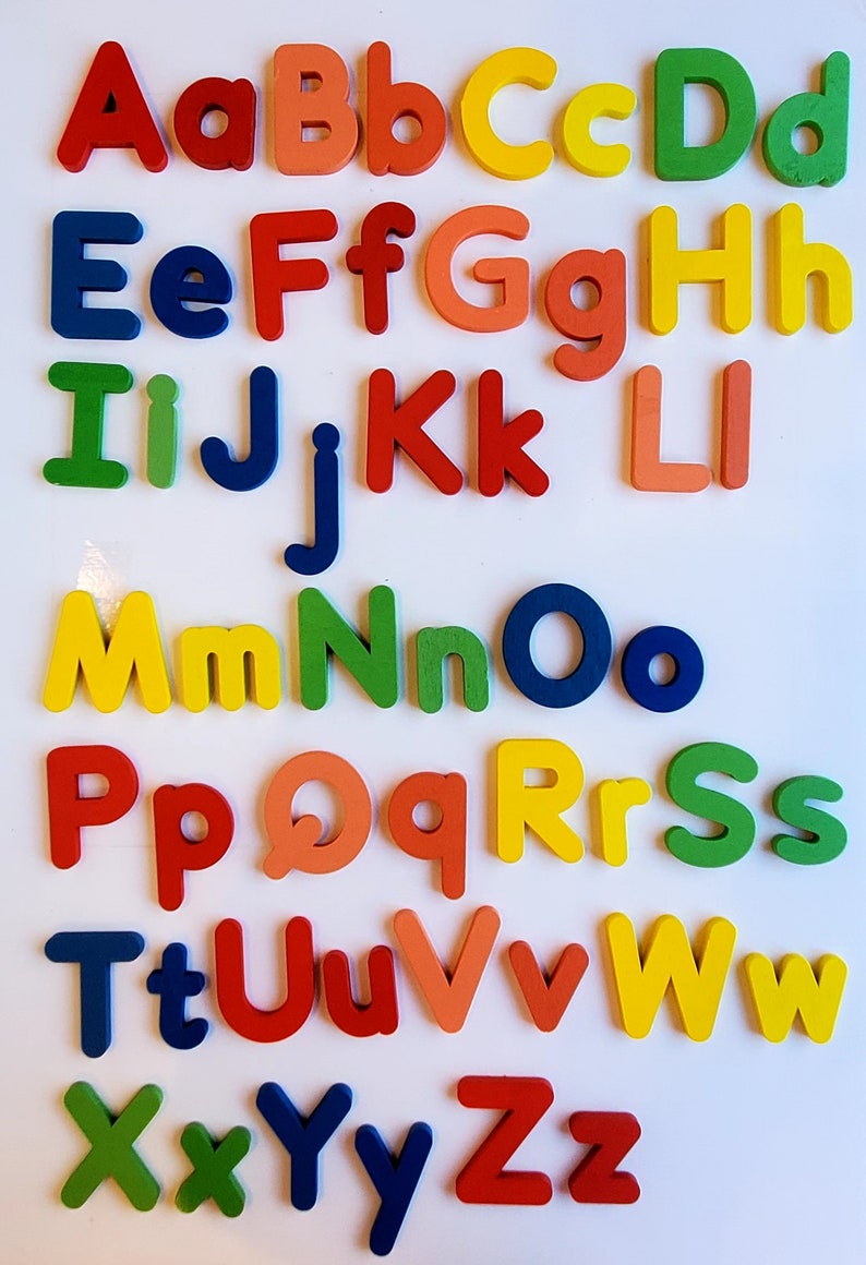 Letters for Alphabet - Quality Upper and Lowercase Wood Letters ...