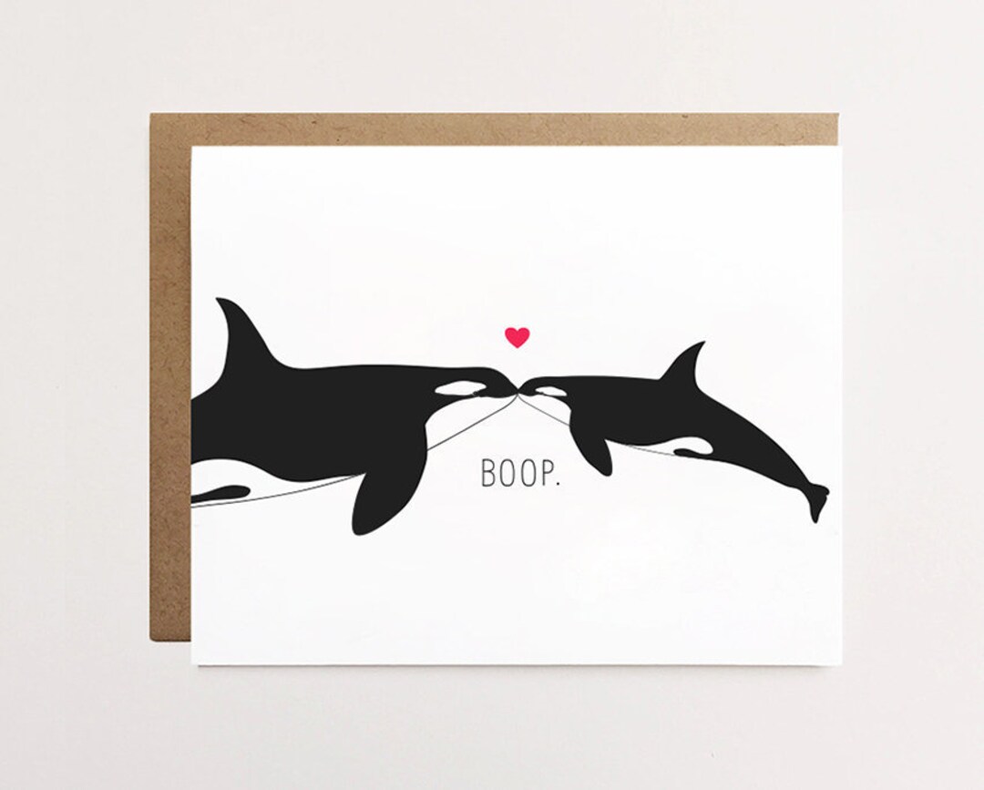 Orca Whale Mother's Day Card Animal Mom Card Mom - Etsy