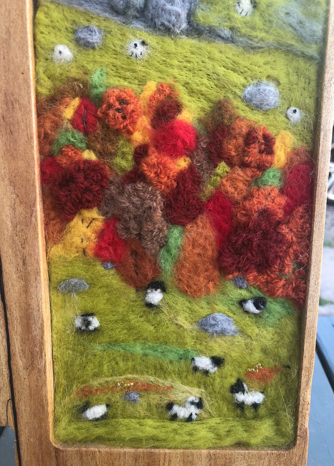 Needle Felted Landscape One of a Kind Felted Landscape Wool - Etsy
