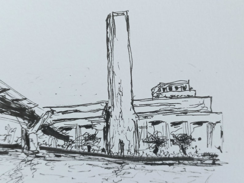 Original Artwork - the Tate Modern - Etsy