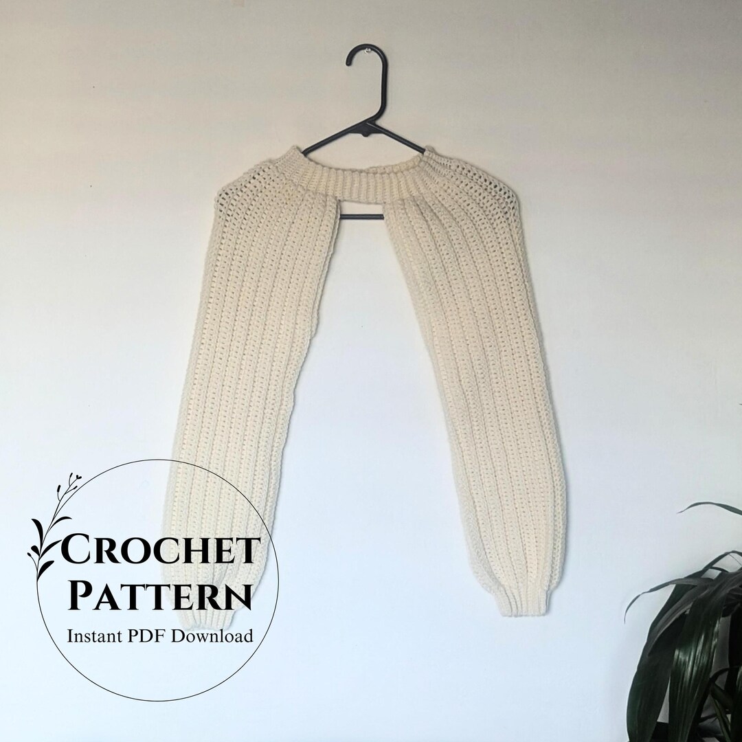 Crochet Backless Cardigan. Digital File PDF - Etsy