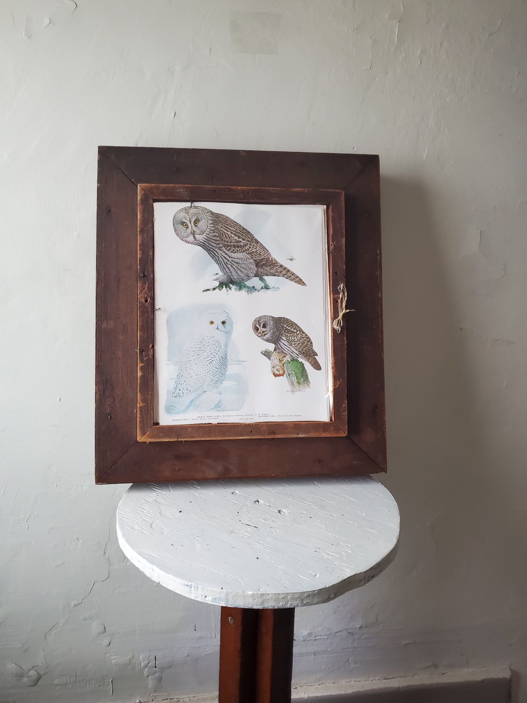 Antique Rustic Shadow Box Frame Handmade Wood 8 X 10 13 X 15 Cottage ...