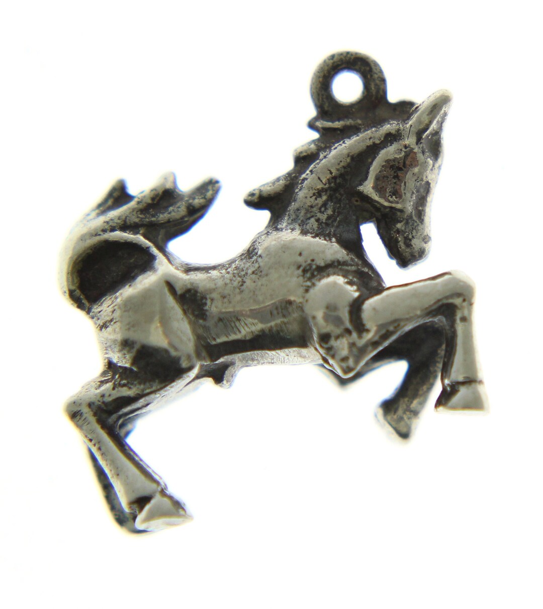 Vintage Sterling Silver Jumping Horse Charm - Etsy
