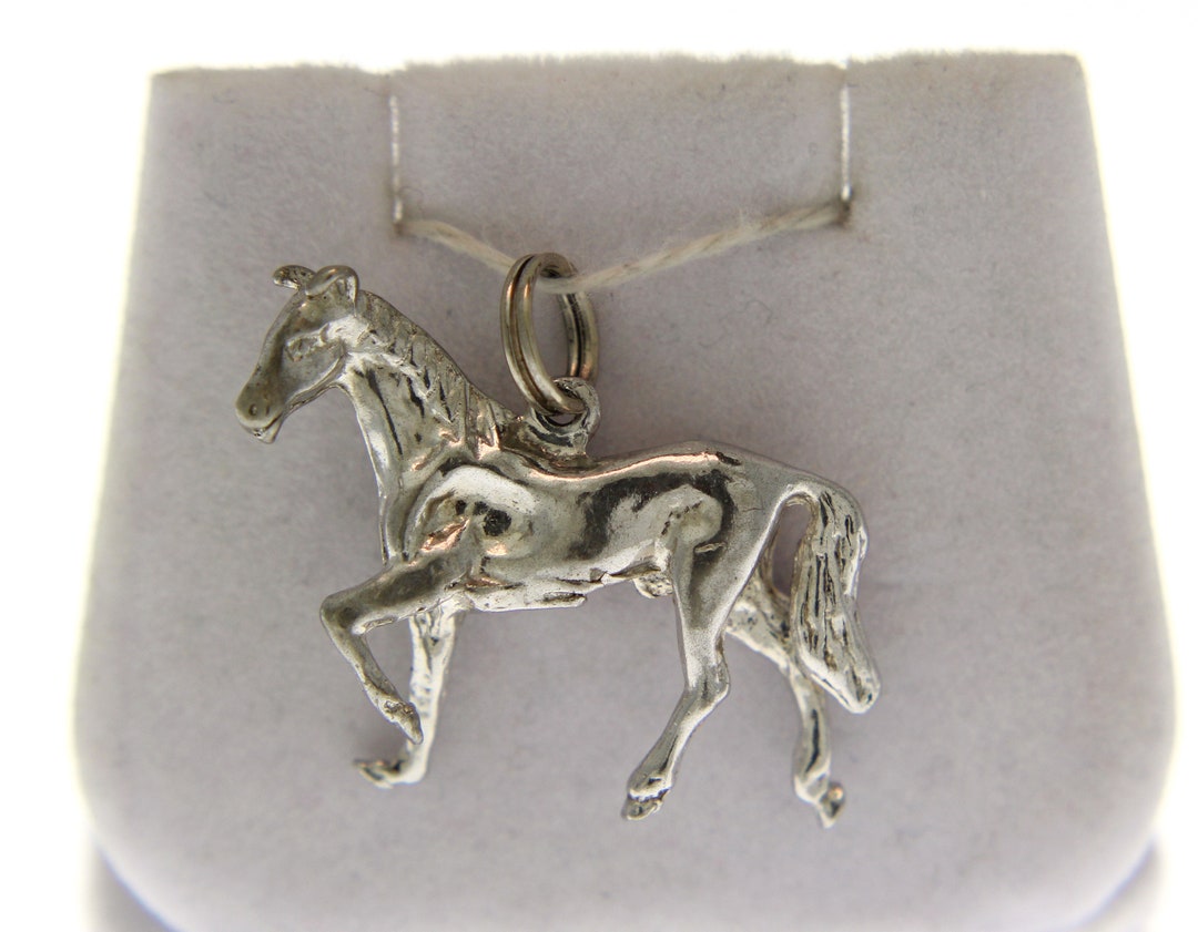 Vintage Sterling Silver Prancing Horse Charm - Etsy