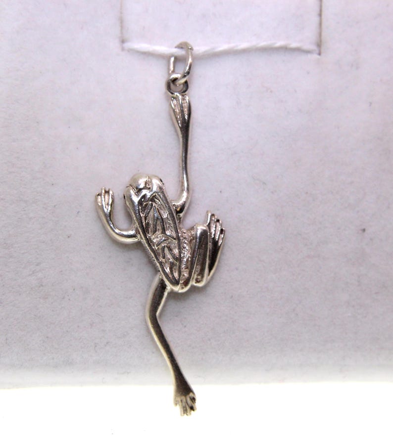 Vintage Sterling Silver Reaching Frog Charm - Etsy