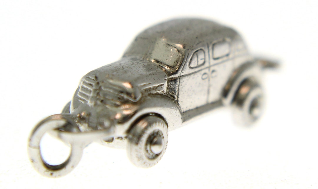 Vintage Sterling Silver 40's Style Car Charm - Etsy