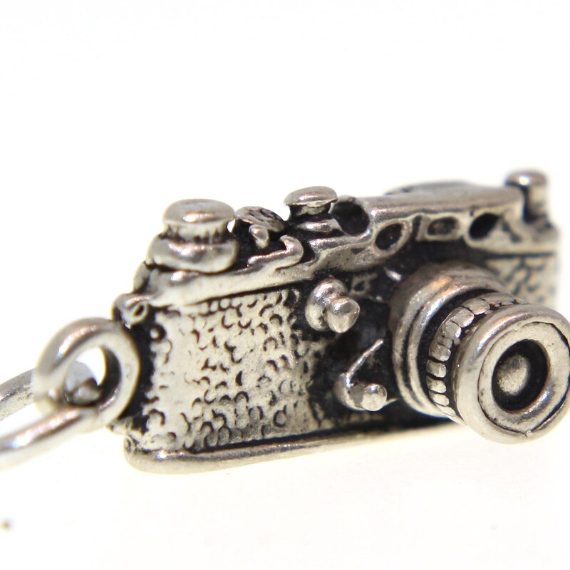 Sterling Silver Camera Charm - Etsy