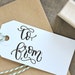 To and From Stamp DIY to From Gift Tags, Stickers and Labels Rubber ...