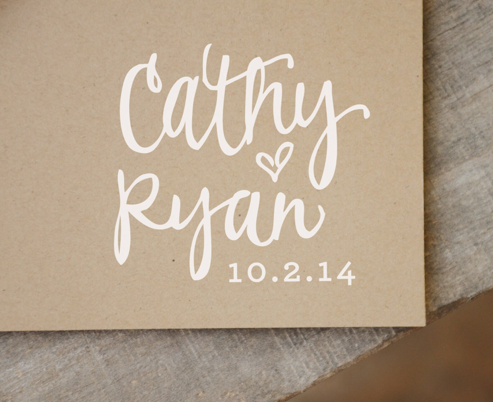 Personalized Handwritten Calligraphy Square Rubber Stamp With Optional ...