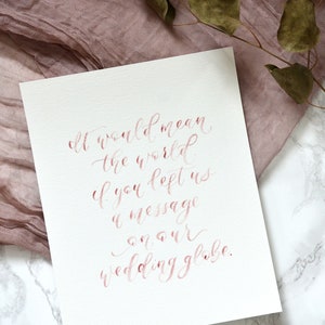 Custom Watercolor Wedding Signs for Wedding Favors Cards and | Etsy