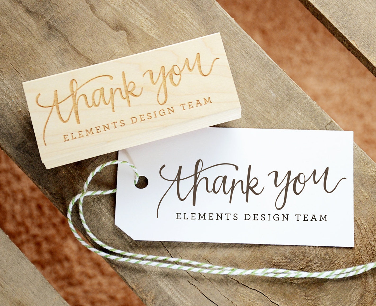Handwritten Personalized Thank You Rubber Stamp With or - Etsy