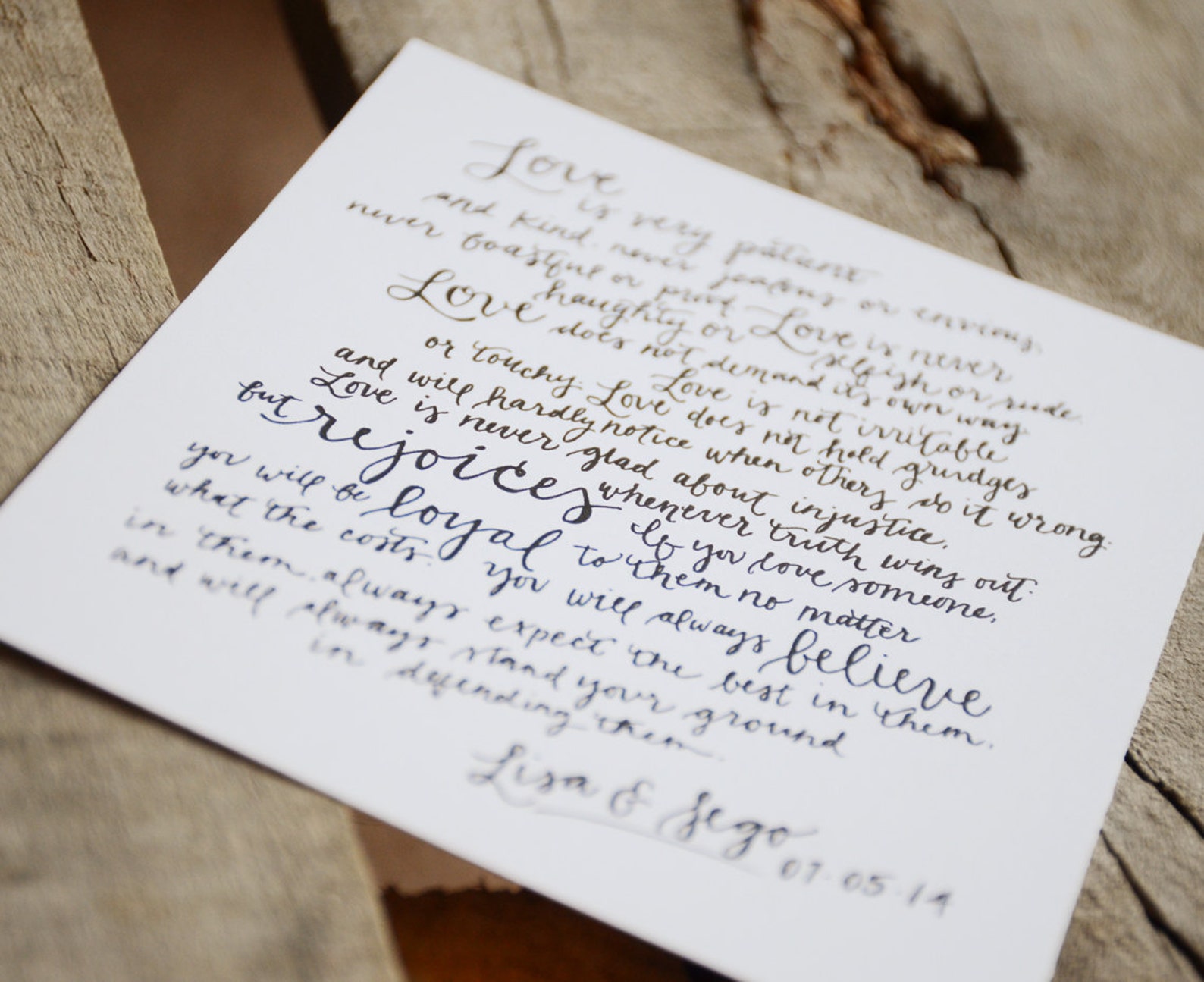 Wedding Vow Art Printable. Wedding Vow Keepsake. Hand Lettered - Etsy