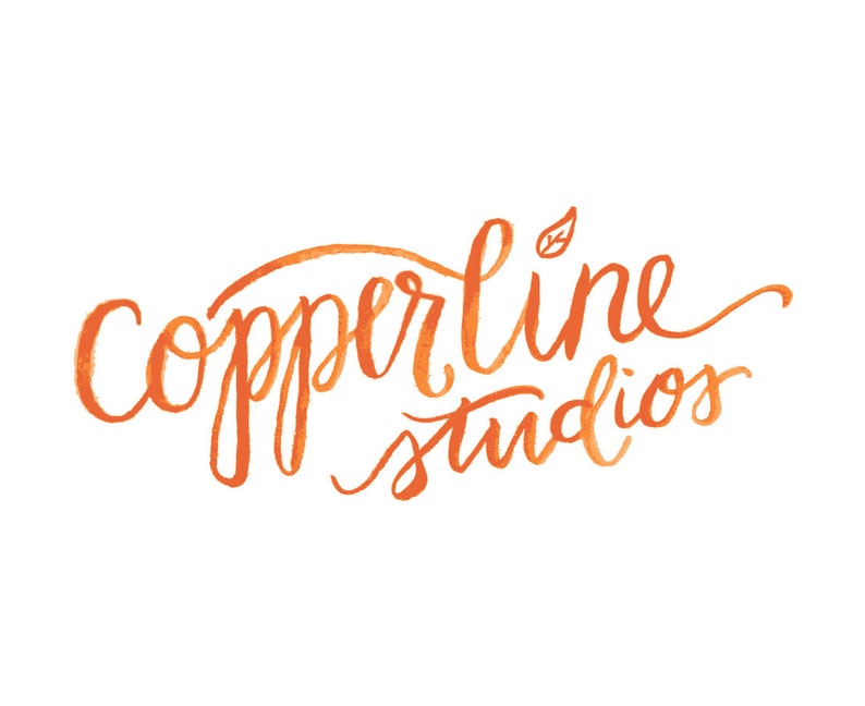 Custom Brush Lettering Watercolor Logo for Commercial | Etsy