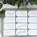 Watercolor Table Numbers Wedding Calligraphy Table Number - Etsy