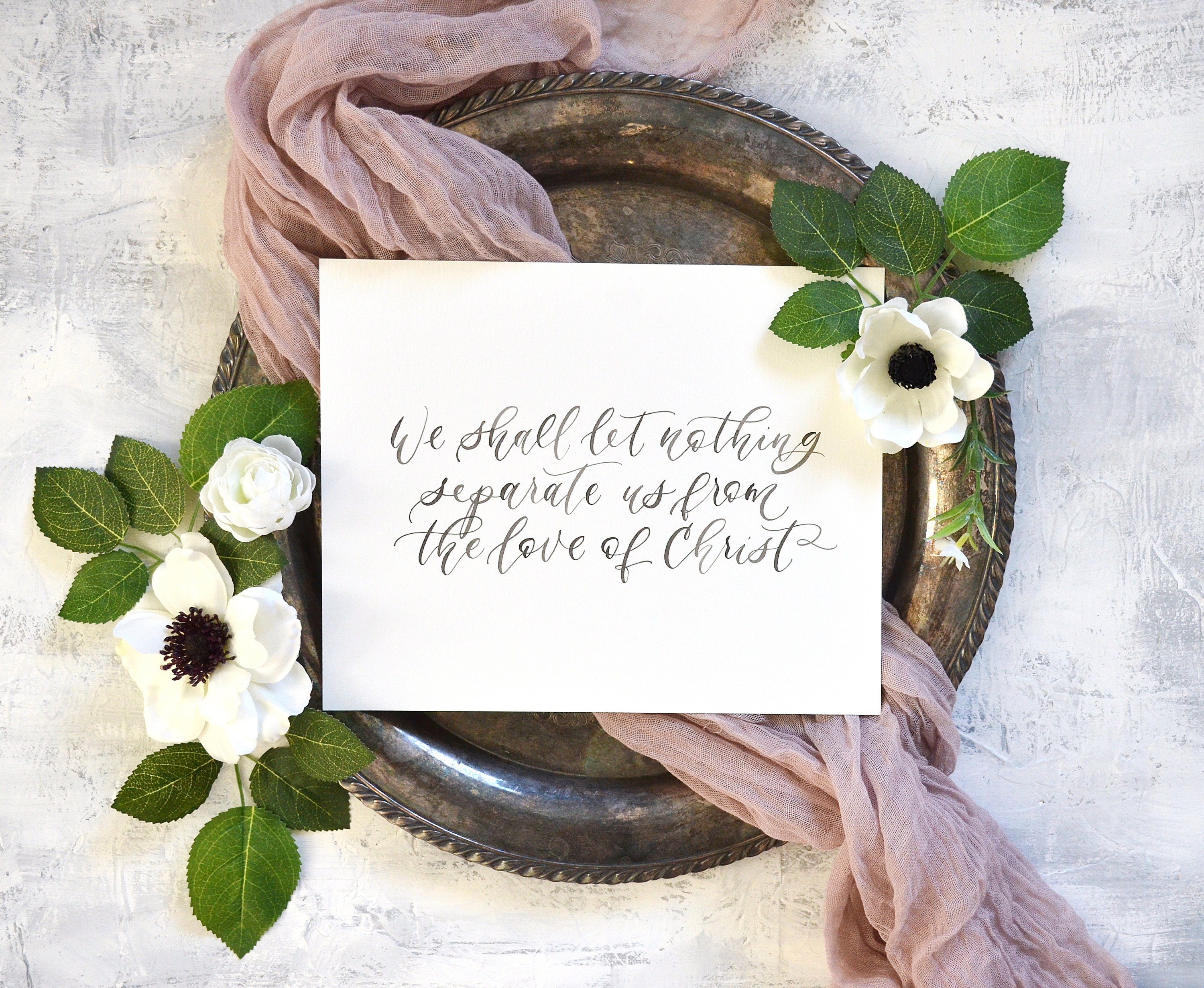 Wedding Vow Art Watercolor Painting. Wedding Vow Keepsake. | Etsy