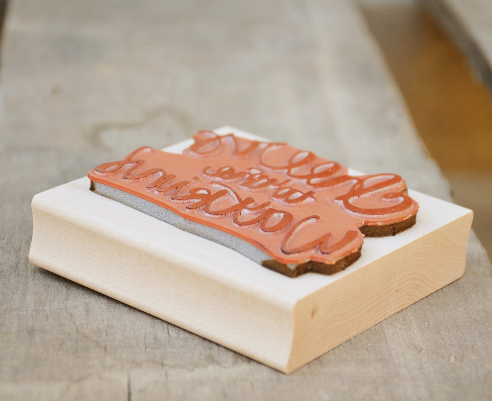 Personalized Handwritten Calligraphy Square Rubber Stamp With Optional ...