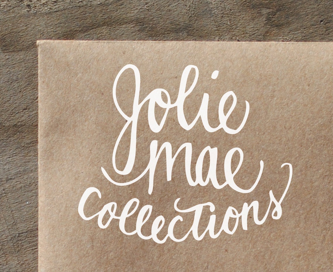 Personalized Handwritten Calligraphy Square Rubber Stamp With Optional ...