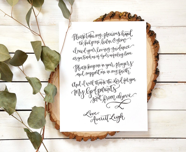 Godparents Poem PRINTABLE Will You Be My Godmother Printable - Etsy