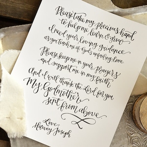 Godparents Poem PRINTABLE, Will You Be My Godmother Printable ...