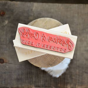 Custom, and Personalized, 2 Lines of Handwritten and Digitaltext Rubber ...