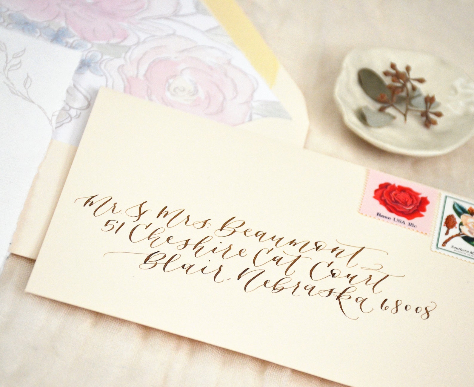 Wedding Calligraphy Envelope Addressing. Wedding Invitation | Etsy