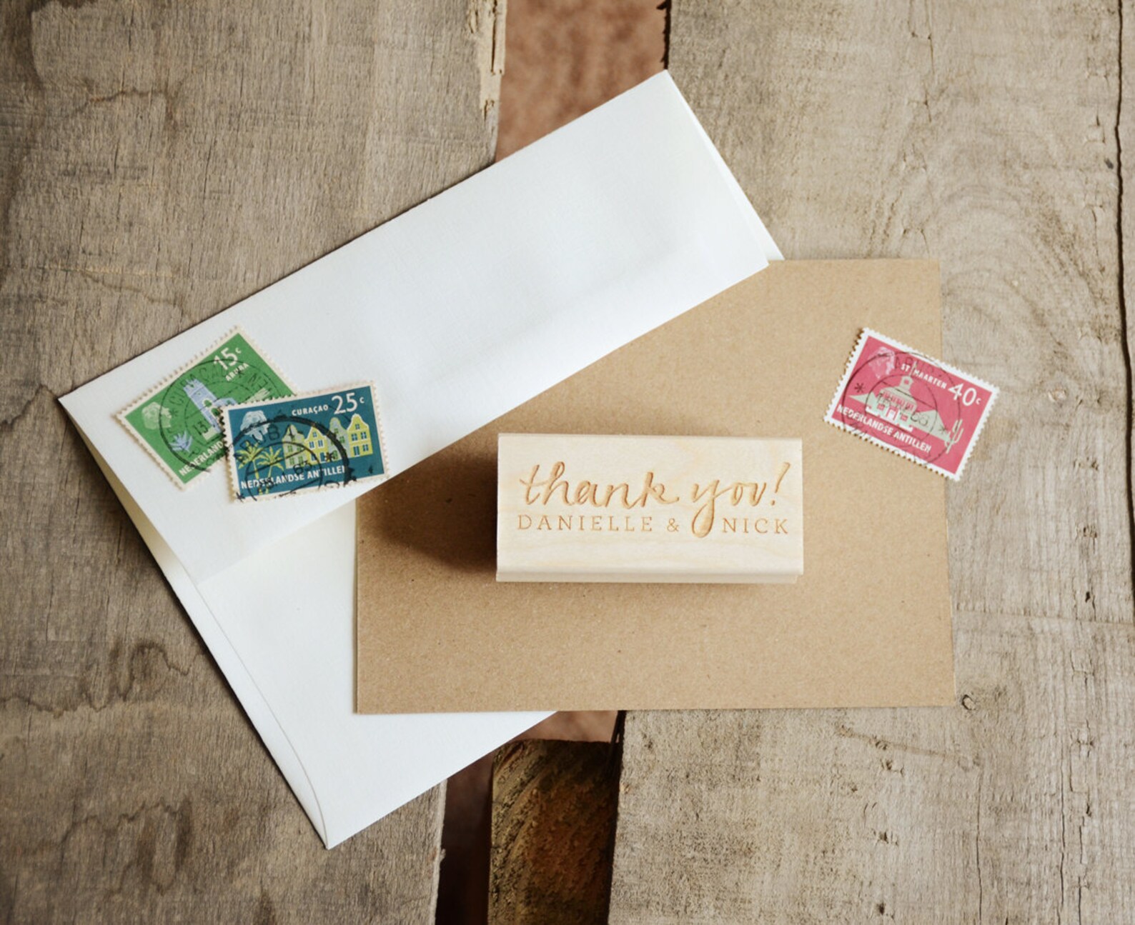 Personalized Thank You! Rubber Stamp - Etsy