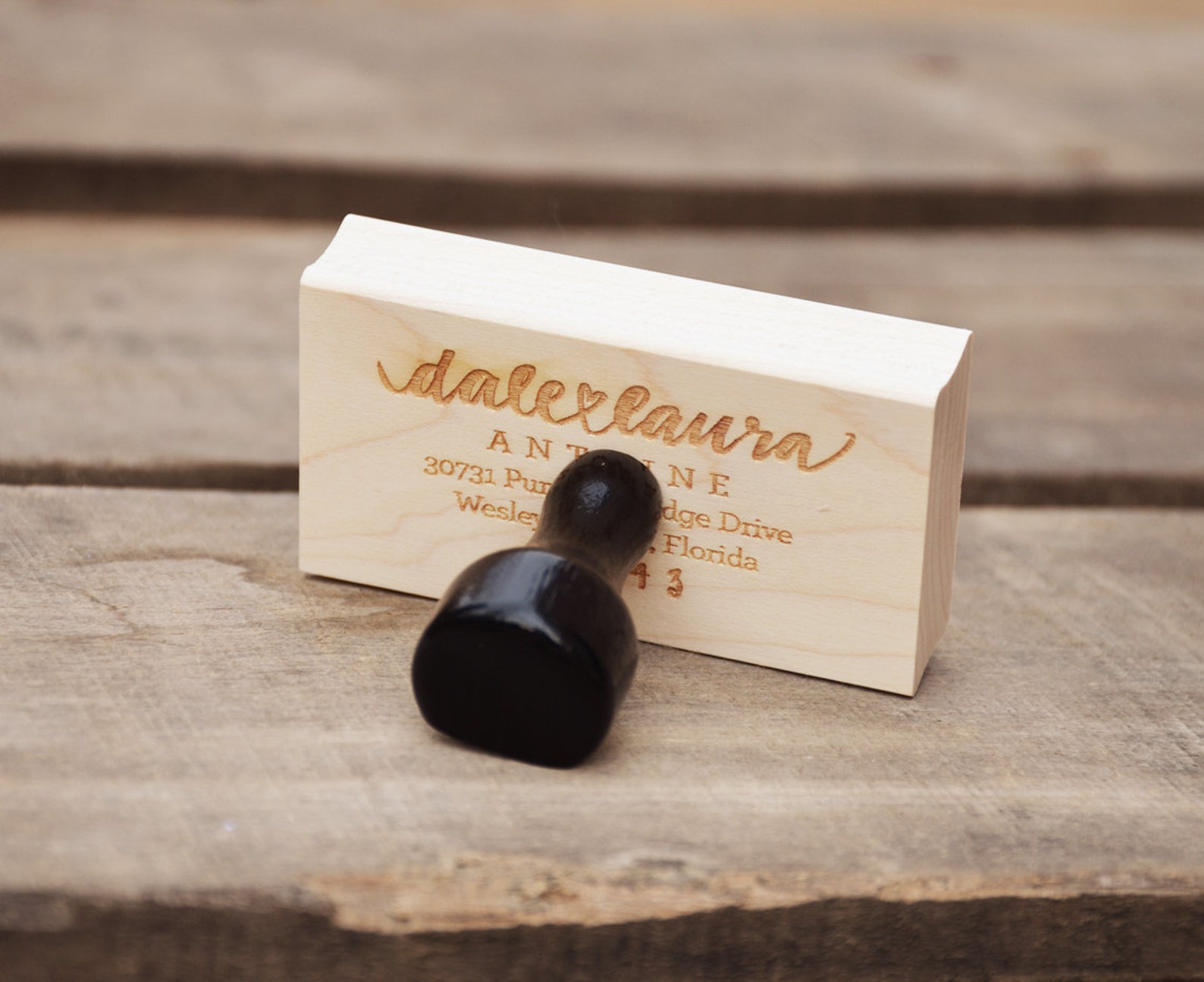 Return Address Rubber Stamp Handwritten Address Stamp Family - Etsy