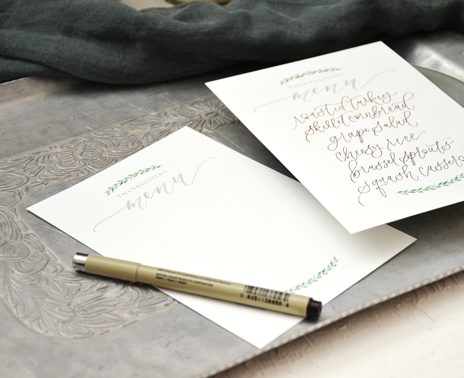 Printable Thanksgiving Menu Fill in the Blank Menu Instant | Etsy