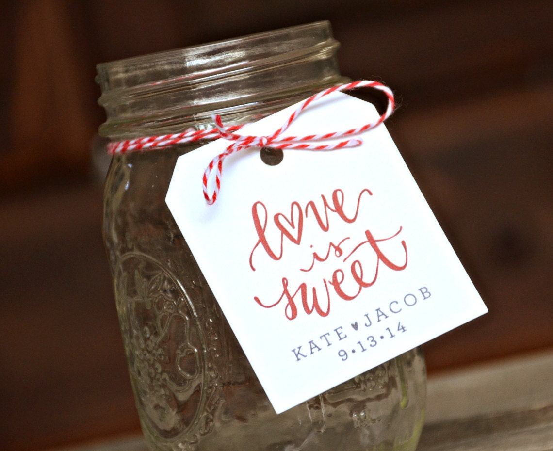 24 Pre Printed Favor Tags for Wedding Favors Dinners - Etsy