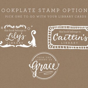 Personalized Library Cards With Self-adhesive Pocket Holder and ...