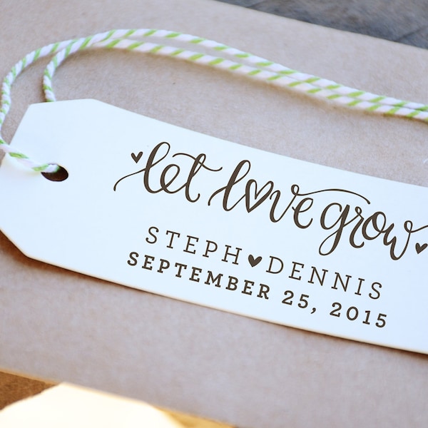 Let Love Grow Tags - Etsy