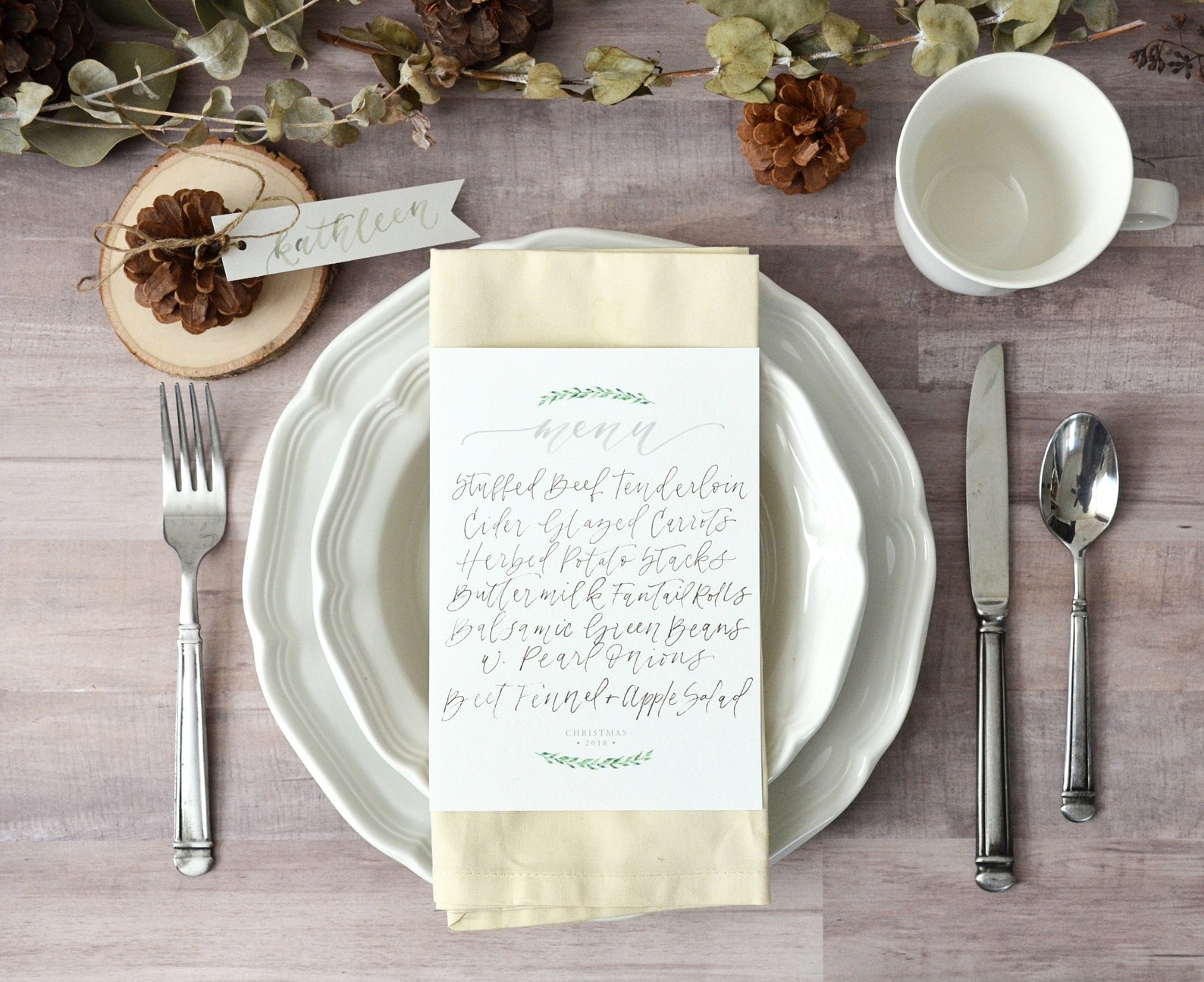 Printable Christmas Menu, Fill in the Blank Menu Instant Download ...