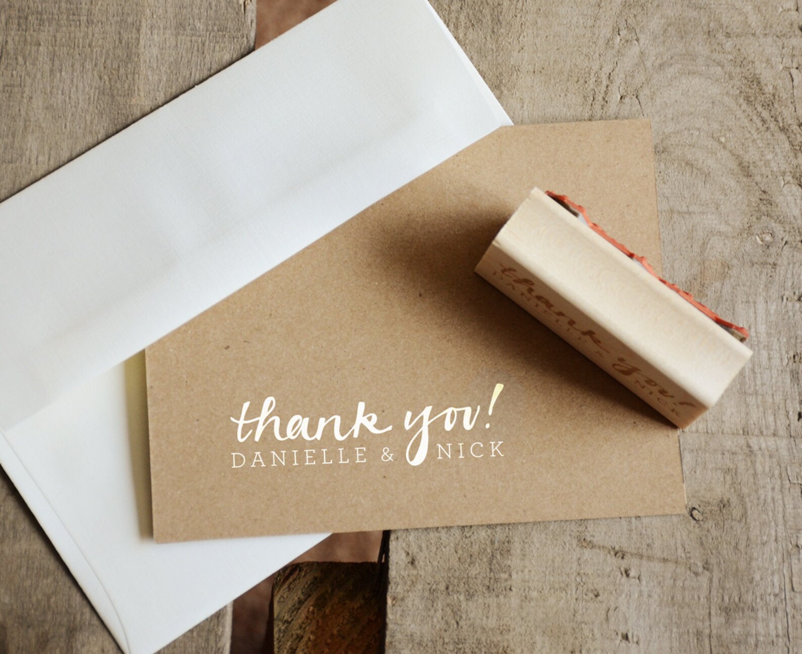 Personalized Thank You! Rubber Stamp - Etsy
