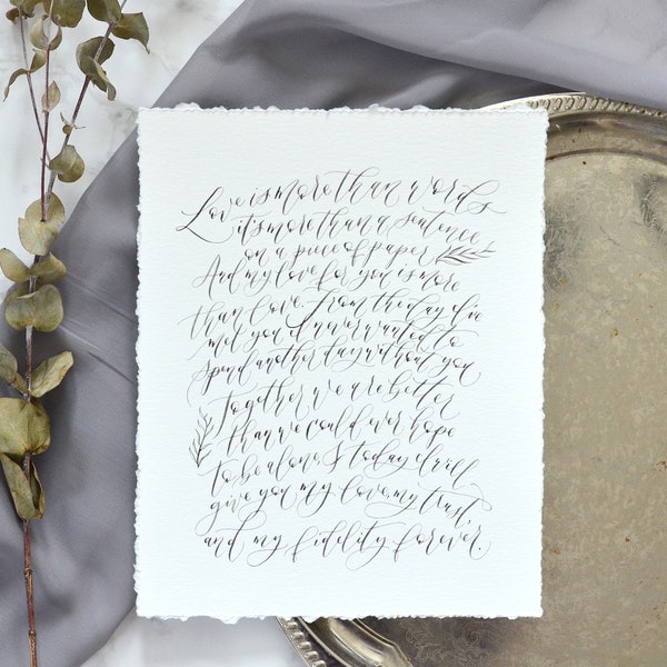 Wedding Vow Art - Etsy