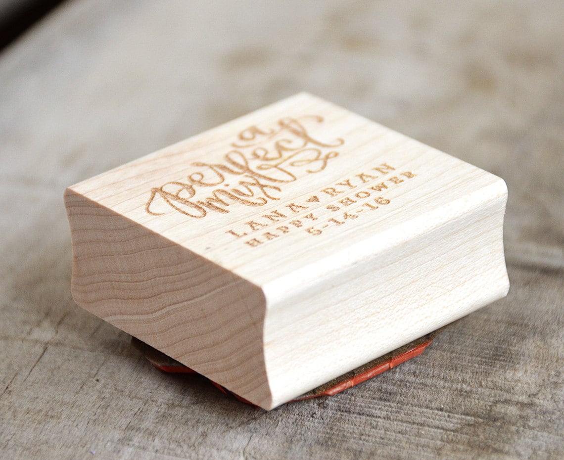 A Perfect Mix Rubber Stamp for Personalized Wedding Favors. DIY Trail ...