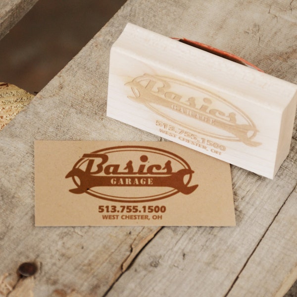 Business Card Stamp - Etsy
