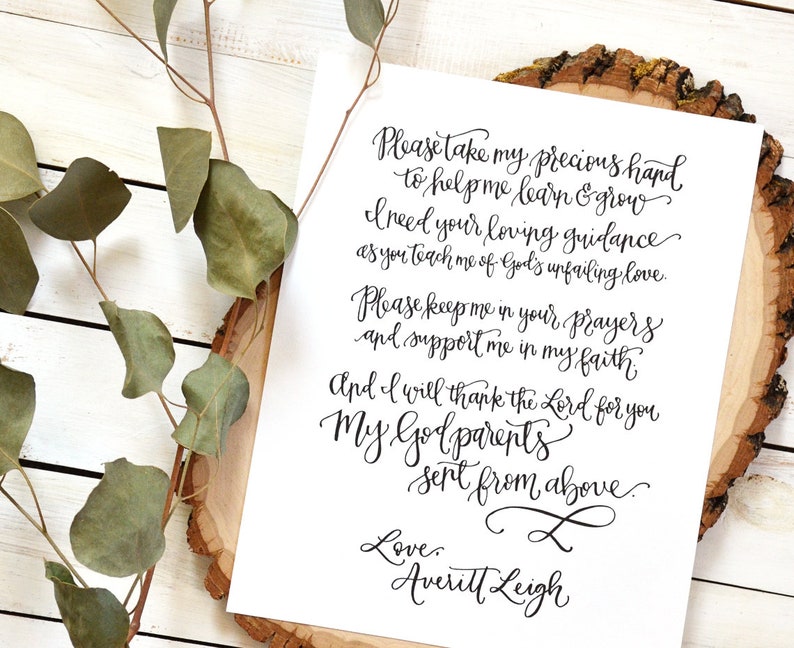 Godparents Poem PRINTABLE, Will You Be My Godmother Printable ...