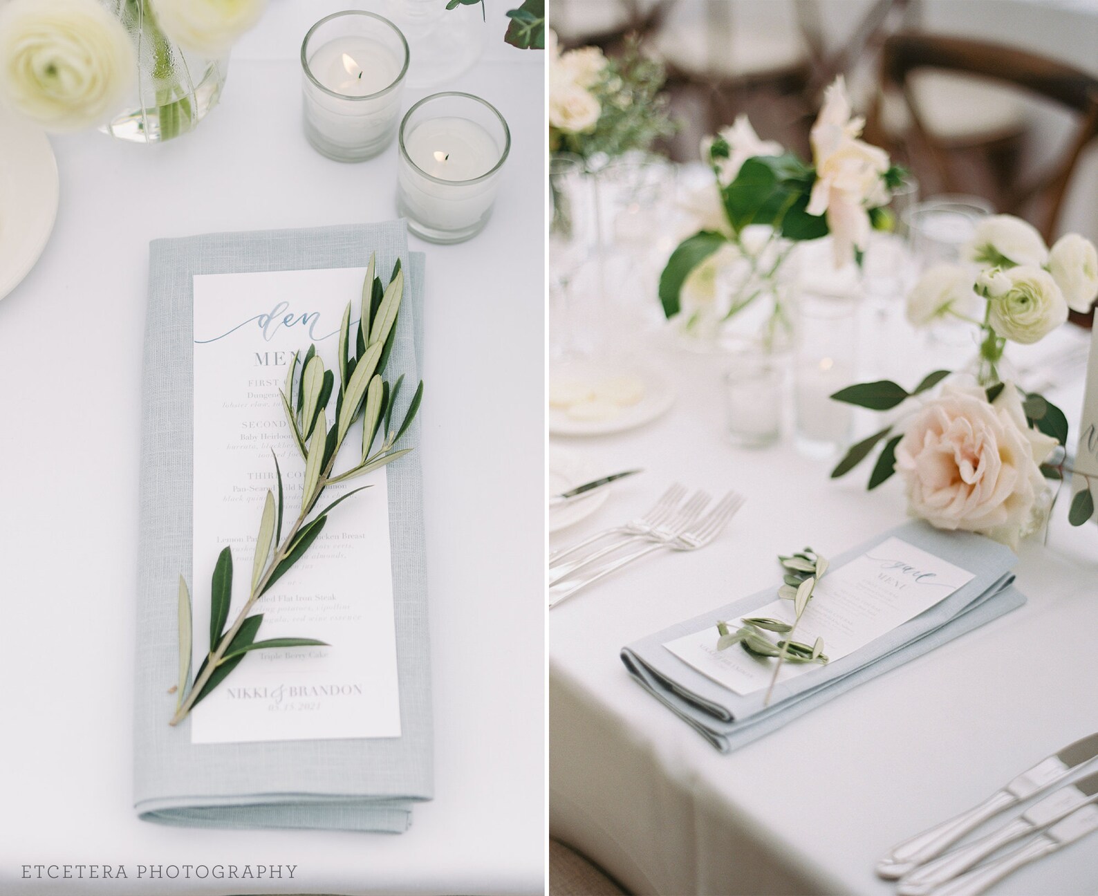 Personalized Wedding Reception Menus Custom Printed Wedding - Etsy