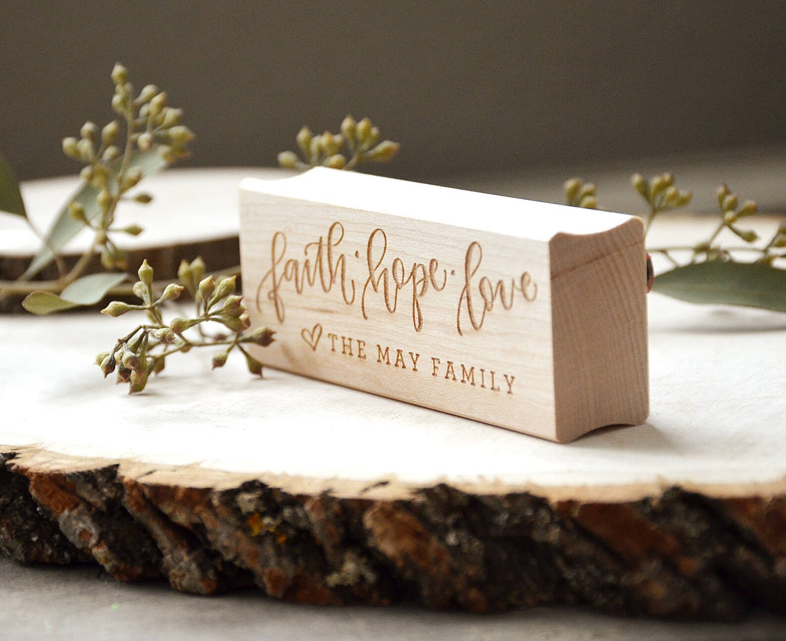 Personalized Handwritten Calligraphy Square Rubber Stamp With | Etsy