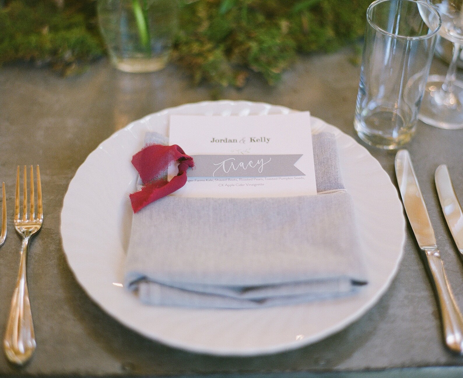 Personalized Banner Place Card, Calligraphy Gift Tags, Handwritten ...