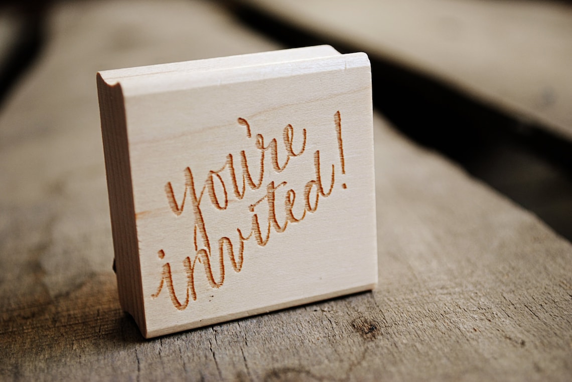You're Invited Rubber Stamp for Use on Wedding Stationery | Etsy