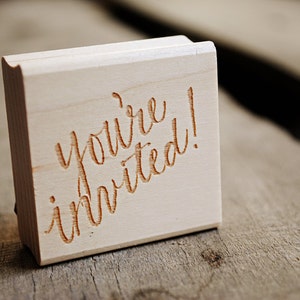 You're Invited Rubber Stamp for Use on Wedding Stationery, Invitation ...