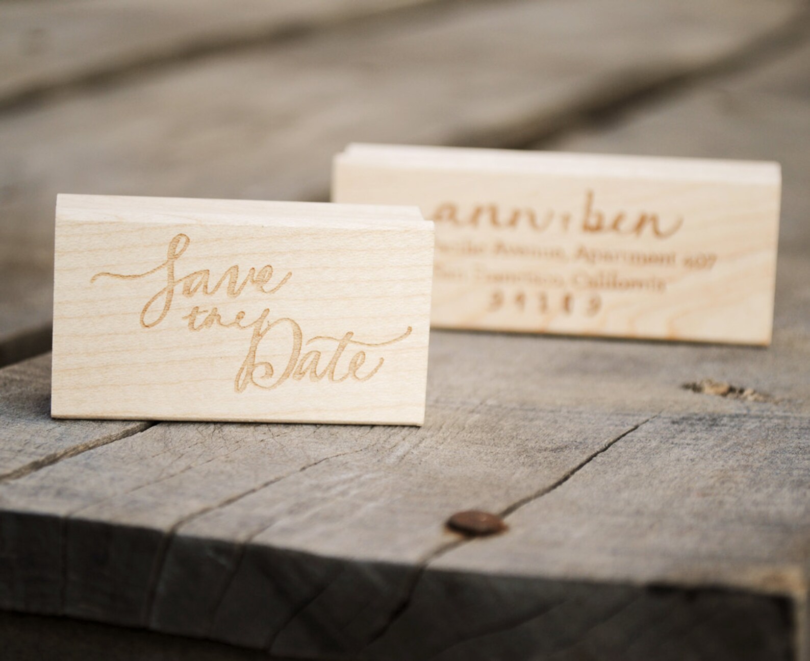 Choice of 2 Rubber Stamps Set Personalized Address Stamp and | Etsy