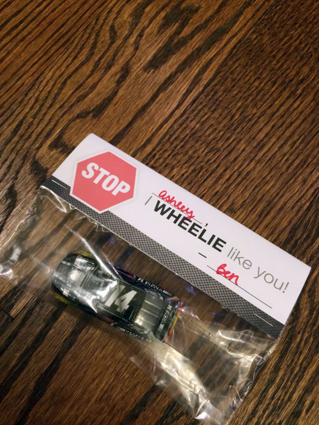 Valentine's Day Bag Tag I Wheelie Like You, Downloadable Gift Label - Etsy