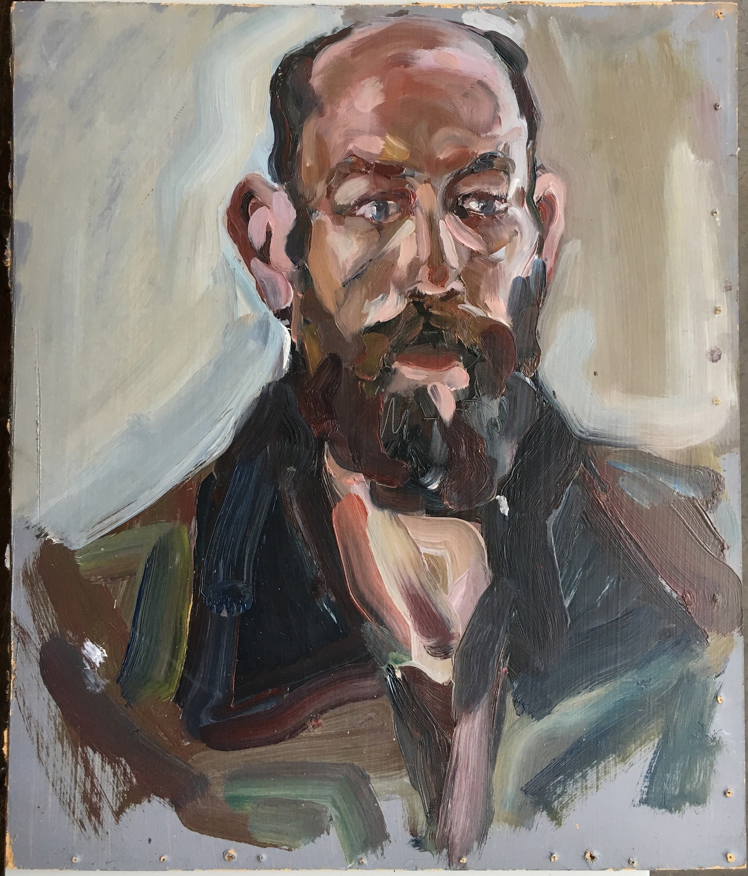 Wall Decor rural socialist realism portrait ussr period art oil on ...