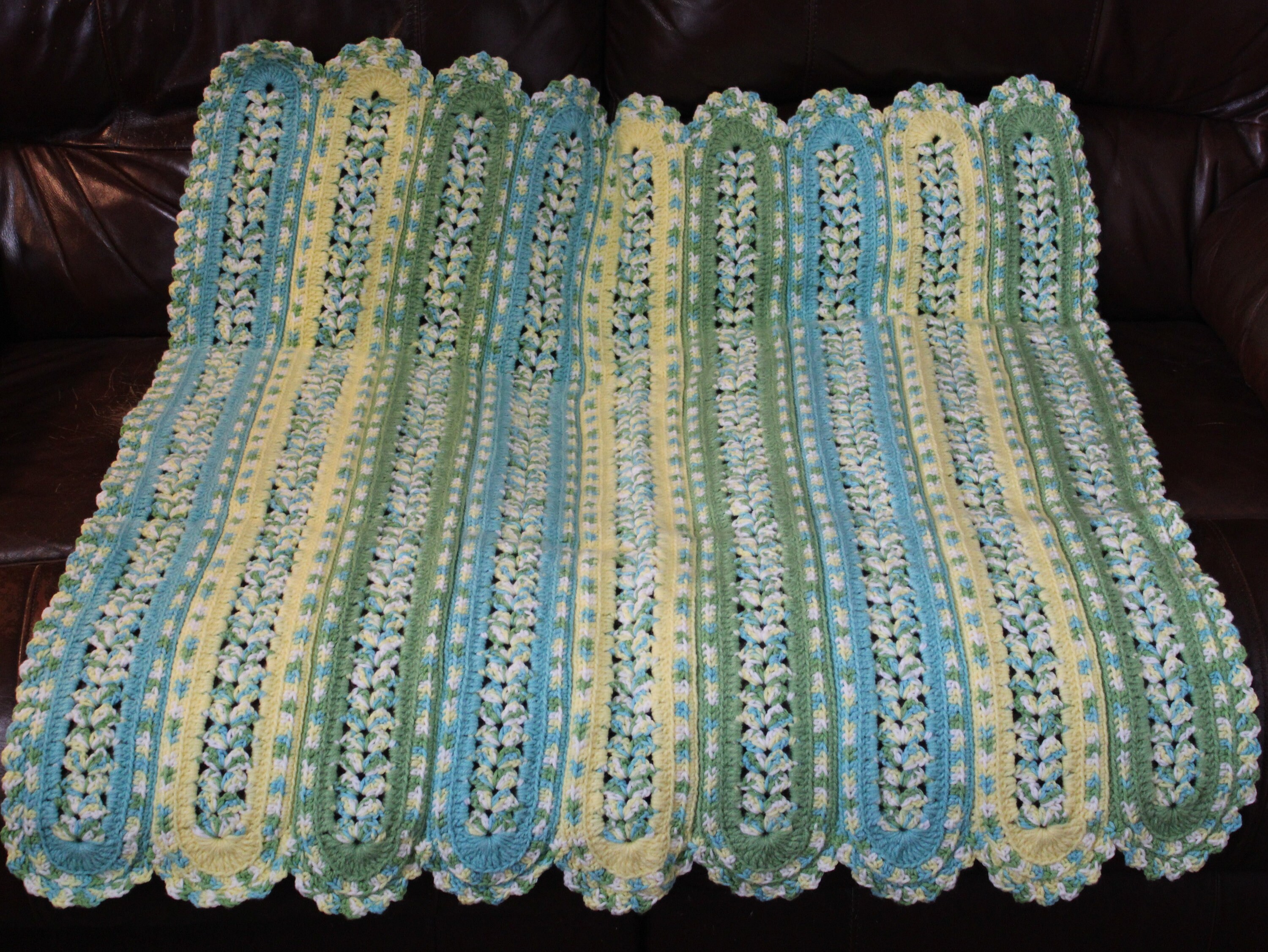 Yellow Granny Square Afghan, Crochet Baby Boy Afghan, Mile-a-minute ...