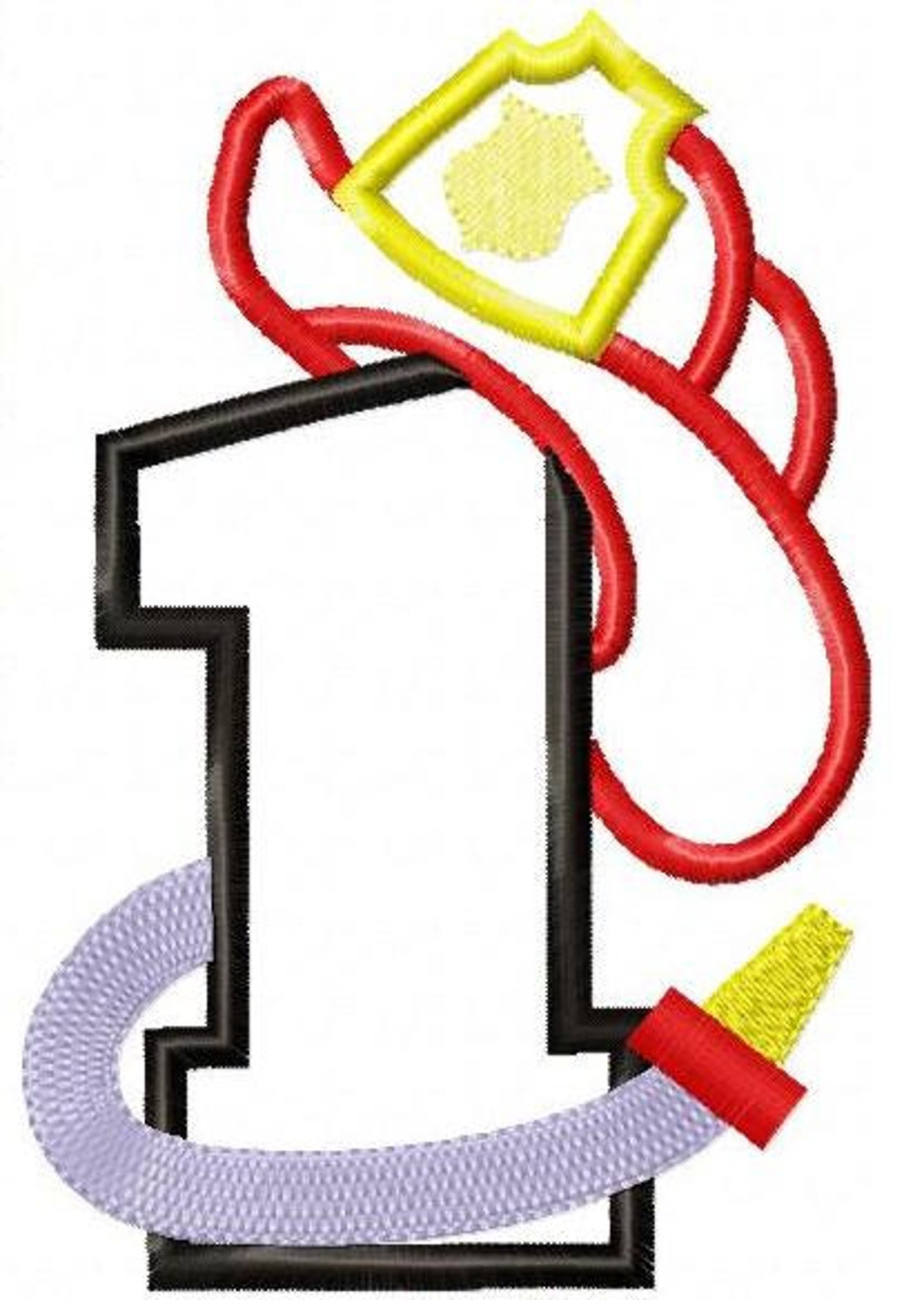 Firefighter Number ONE Machine Embroidery Design - Etsy