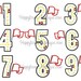 Race Car Number Set Machine Embroidery Design - Etsy