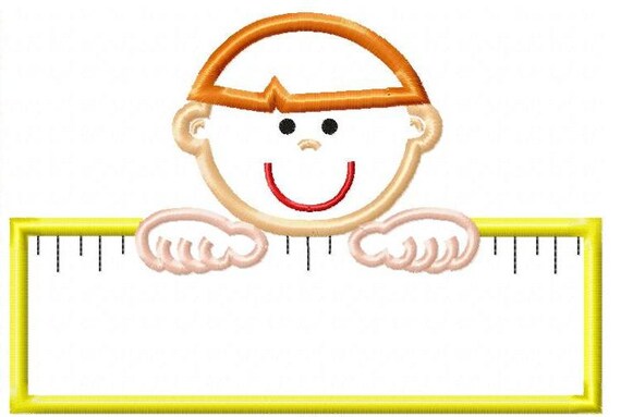 Ruler Boy Machine Embroidery Design | Etsy