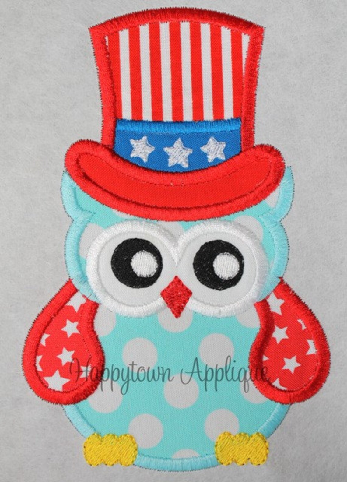 Patriotic Owl Machine Embroidery Design - Etsy